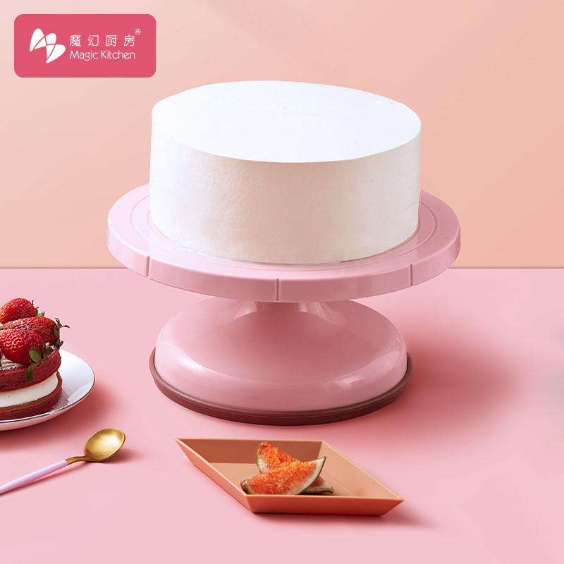 Dapur Ajaib Meja Putar Menghias Stand Platform Berputar Membuat Kek Set ...