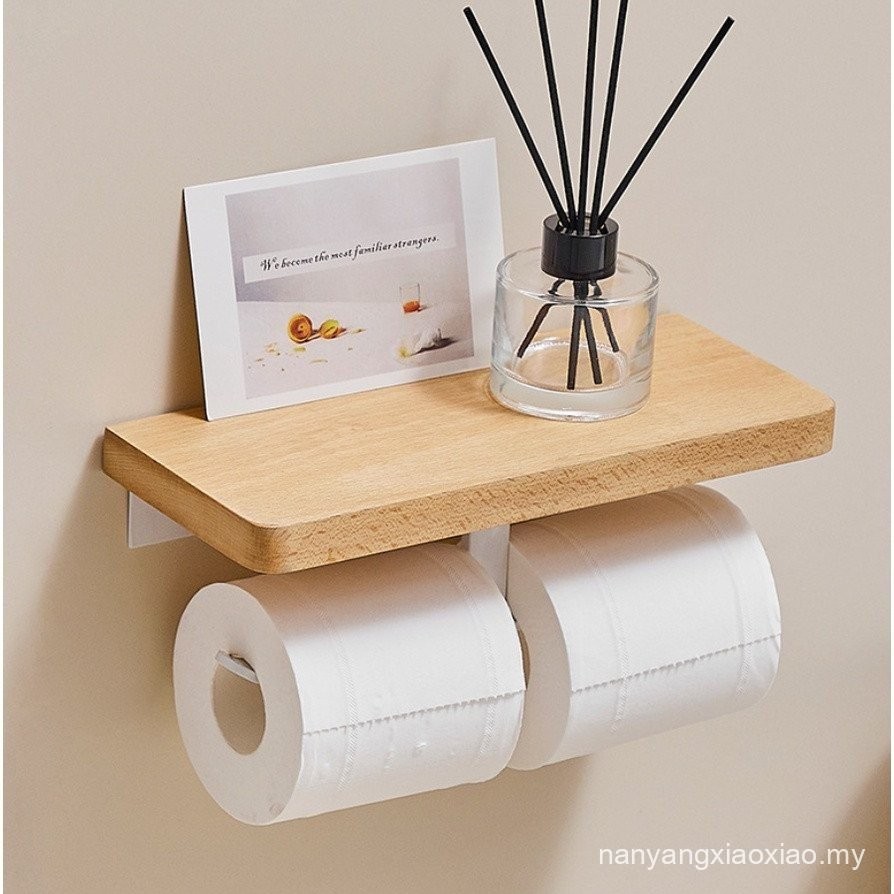 Toilet roll box paper holder Toilet roll paper beech wood holder paper ...