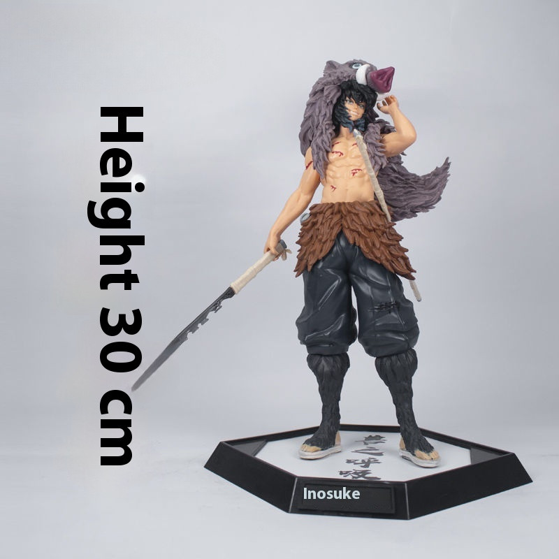 Demon Slayer Inosuke GK Statue Pig Head Figure Anime Collectible Resin ...