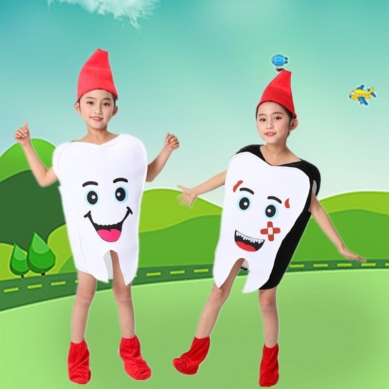 Bacteria Toothbrush Tooth Cavity Dance Costume.Vs Tooth Performance ...