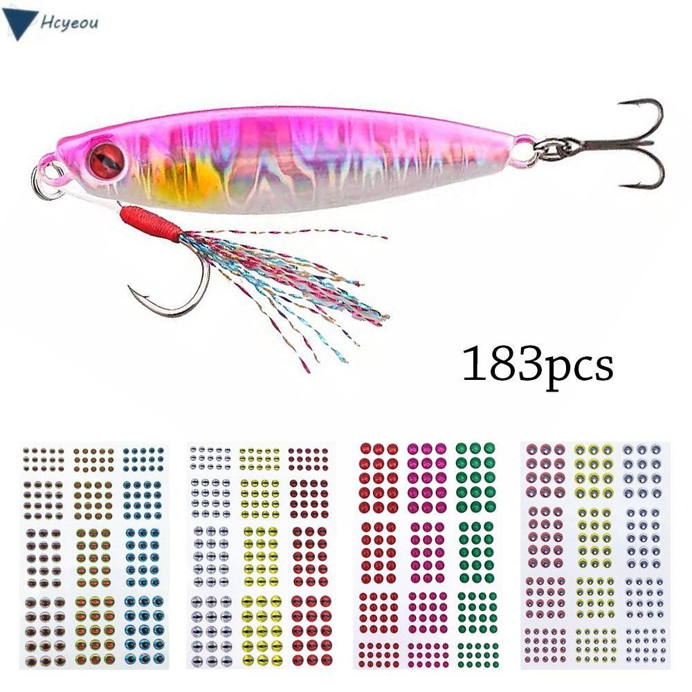 HCYEOU Fish Lure Eyes, 3mm 4mm 5mm 6mm Fly Tying Holographic eye, 2024 ...