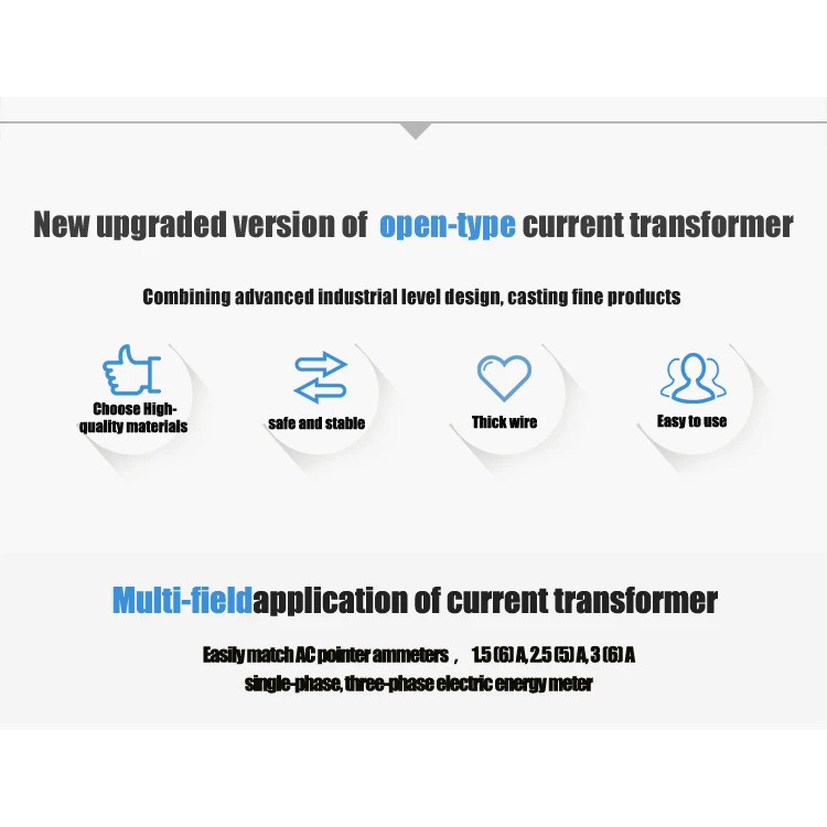 Split Core Current Transformer Clamp CT 24MM 35MM 50MM OPCT35AL ...