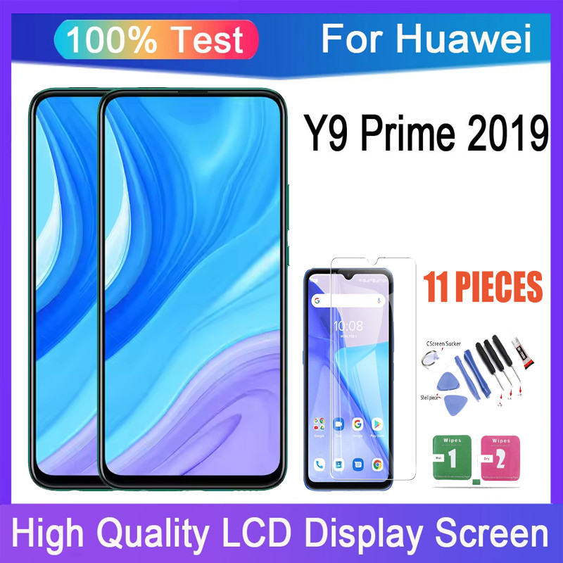 Original Huawei Y9 Prime 2019 LCD Display Touch Screen Digitizer With Frame Replacement | Shopee ...