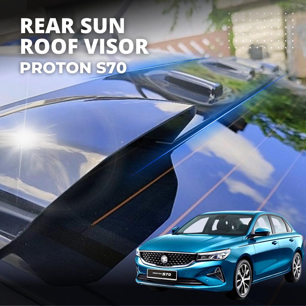 Proton S70 Rear Roof Window Visor Spoiler Rear Sun Roof Visor Rear ...