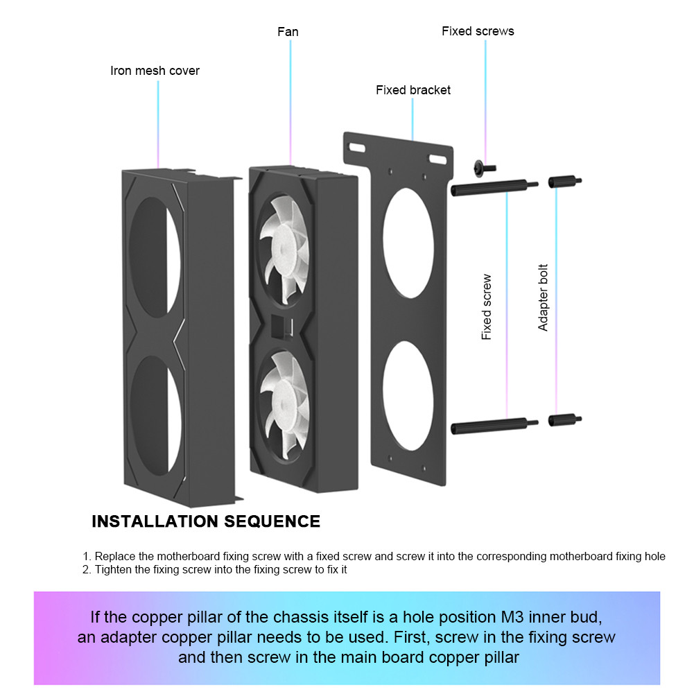 RAM Memory Cooler 4Pin PWM/5V 3Pin ARGB PC Memory Cooling Radiator for ...