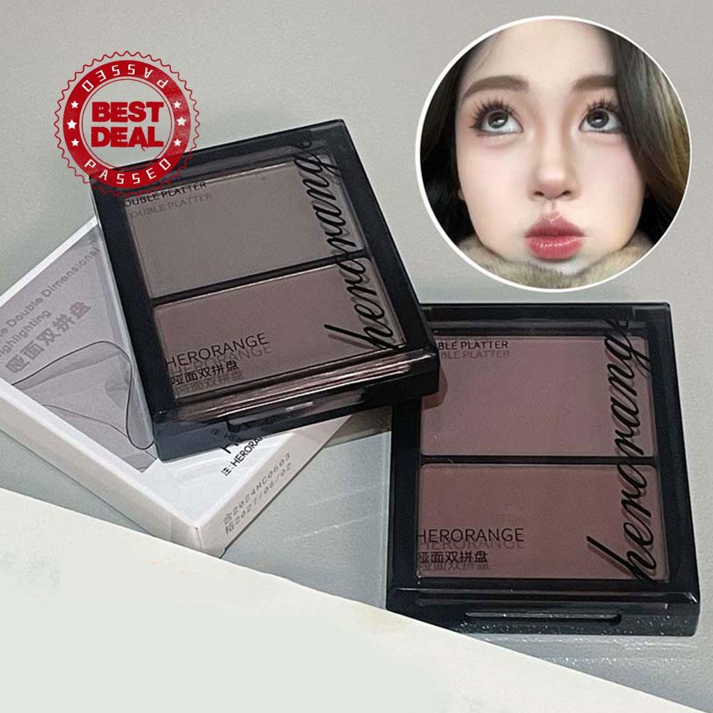 Herorange 2-color Matte Highlighting Powder Smooth Long-lasting ...