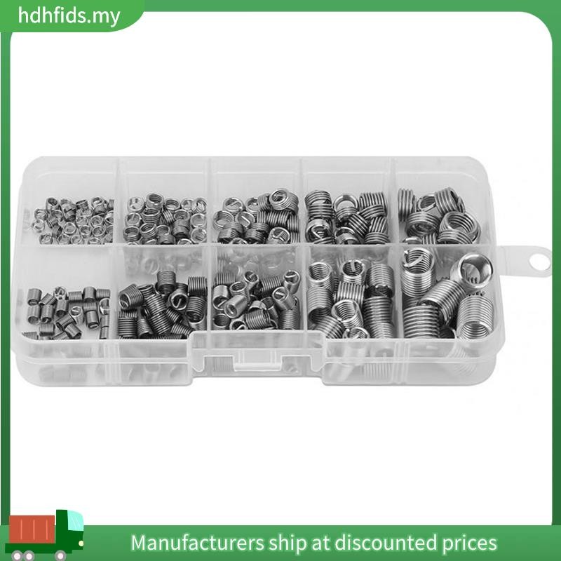 [in stock]240Pcs Threaded Insert Wire Screw Sleeve Thread Repair Insert ...