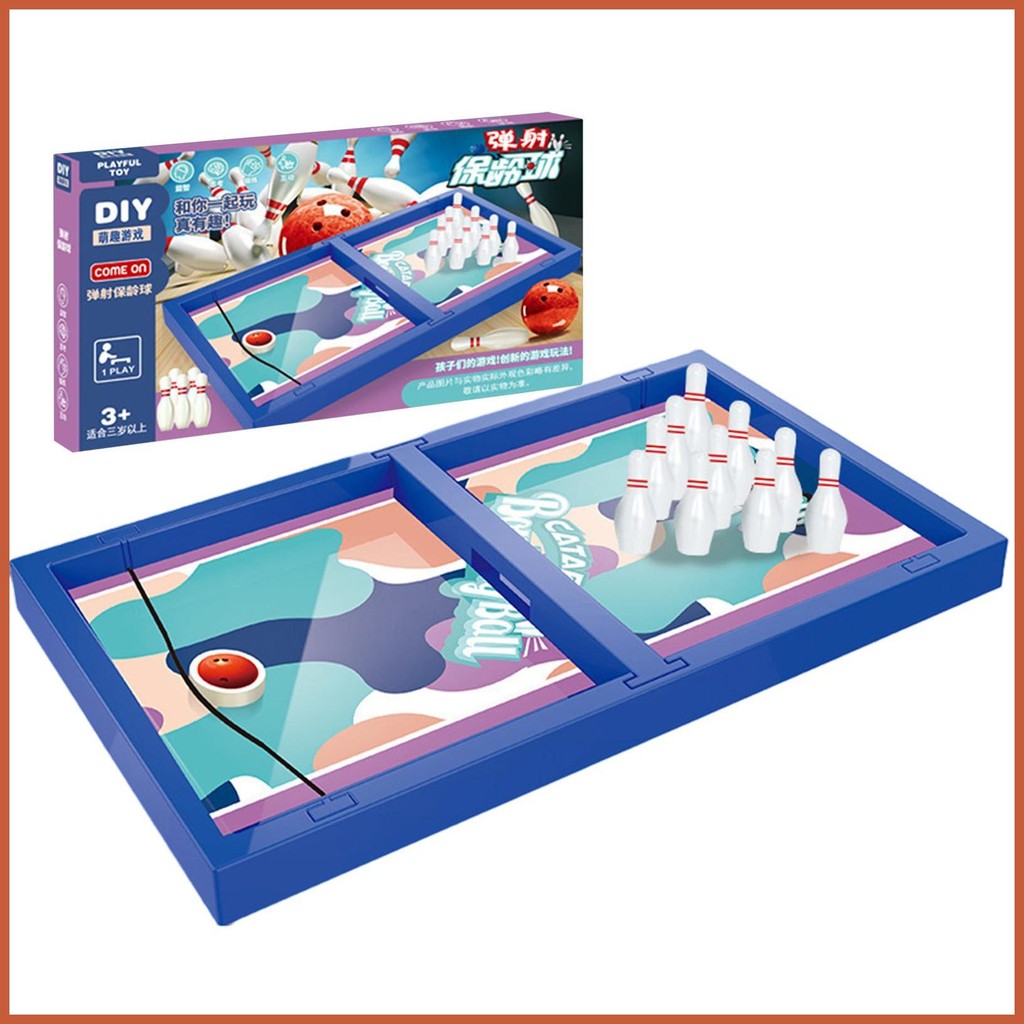 Table Bowling Game Set Family Desktop Home Bowling Toys Indoor Table ...