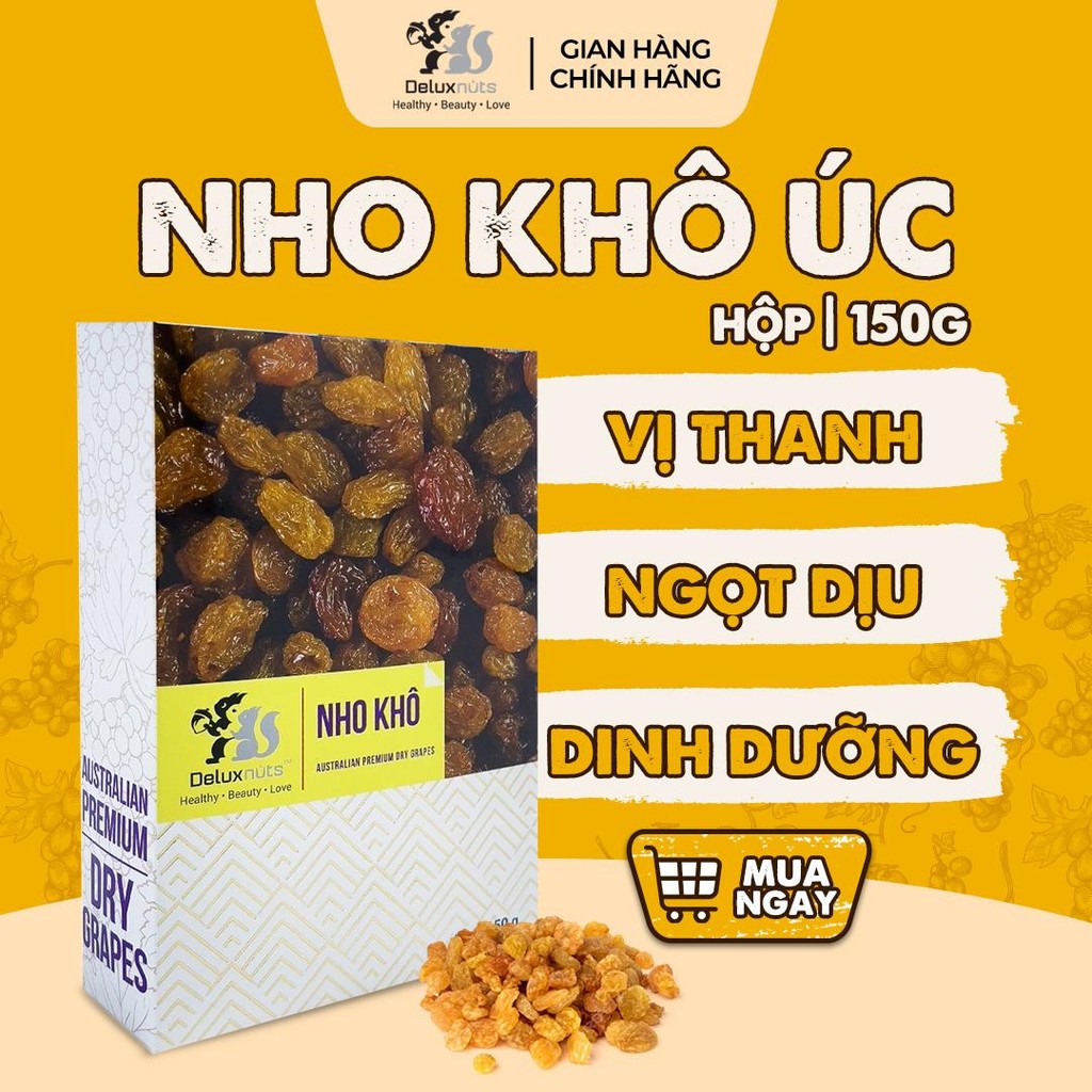 [Express] Deluxnuts Australian Raisin Gift Box 150g | Nutrition Nuts ...