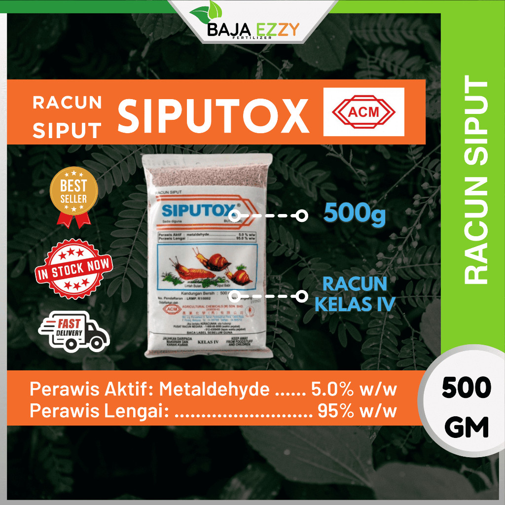 Racun Siput Siputox 500g perlindungan efektif terhadap siput perosak ...