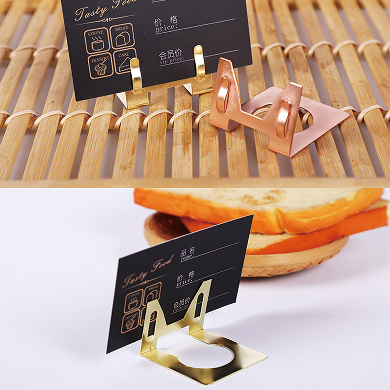 [MMBB] Cake Metal Clip Shelf Edge Sign Holder Food Label Display Stand ...