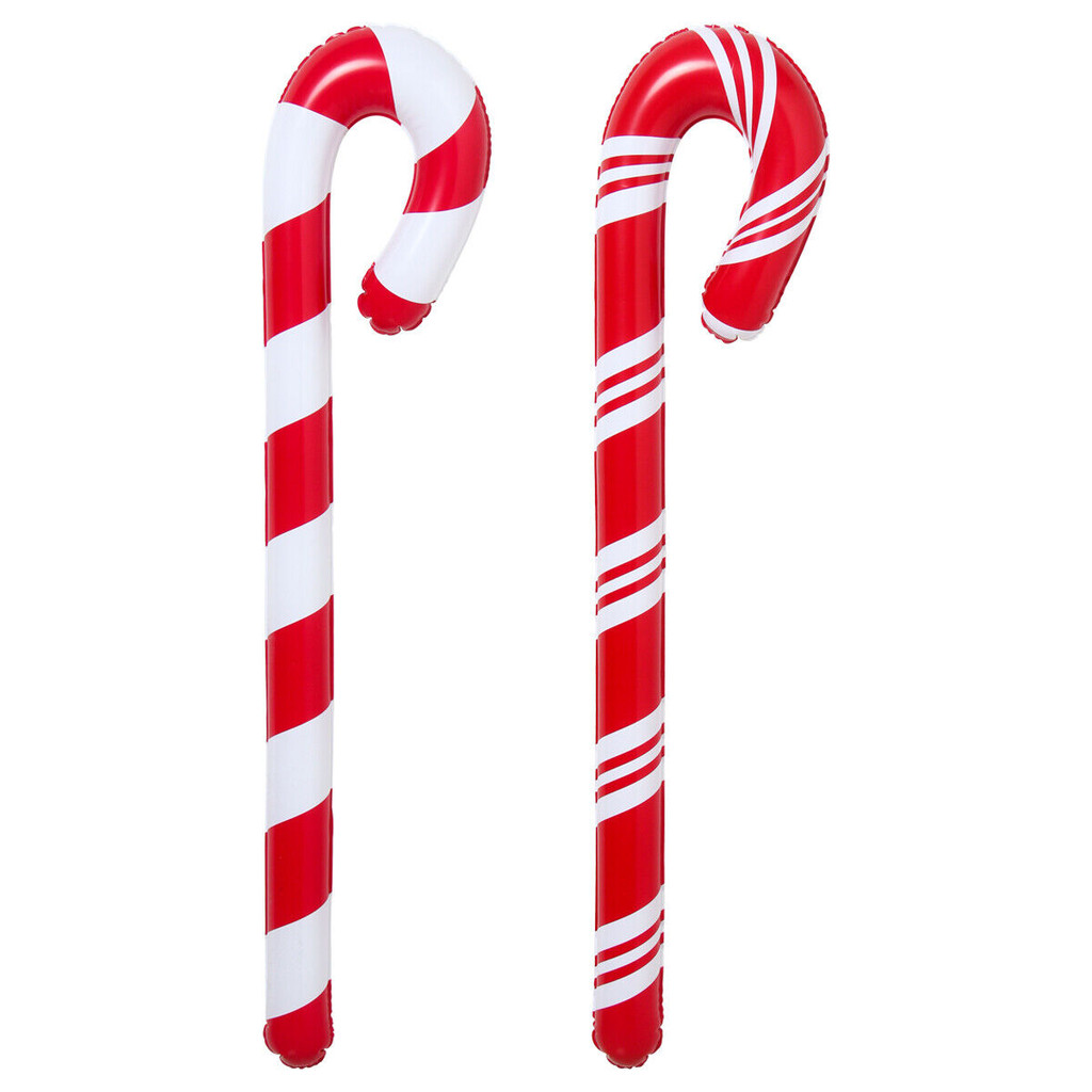Inflatable Candy Canes Christmas Decorations Jumbo Candy Canes Balloons ...
