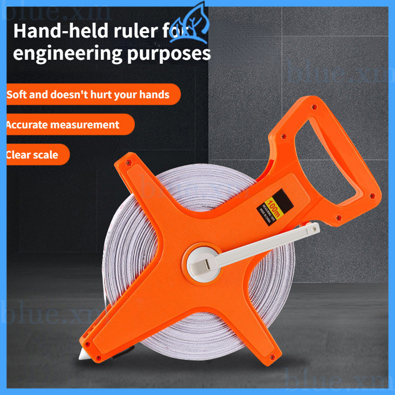 [new] 50M / 100M Fiberglass Measuring Tape A-Type Retractable Portable ...