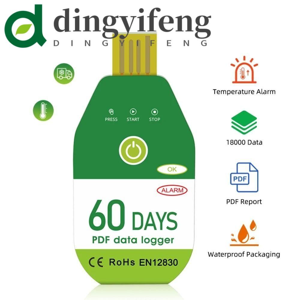 DINGYIFENG Disposable Temperature Recorder, Digital Portable ...