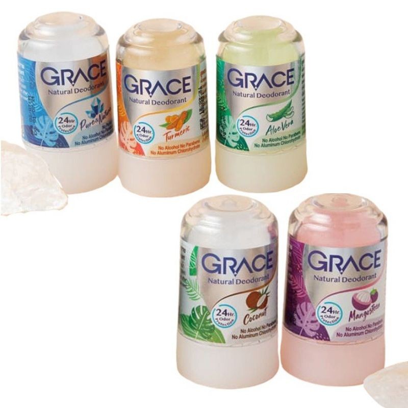 Grace Natural Deodorant Mineral crystal deodorant 💗24 Hour Odor ...