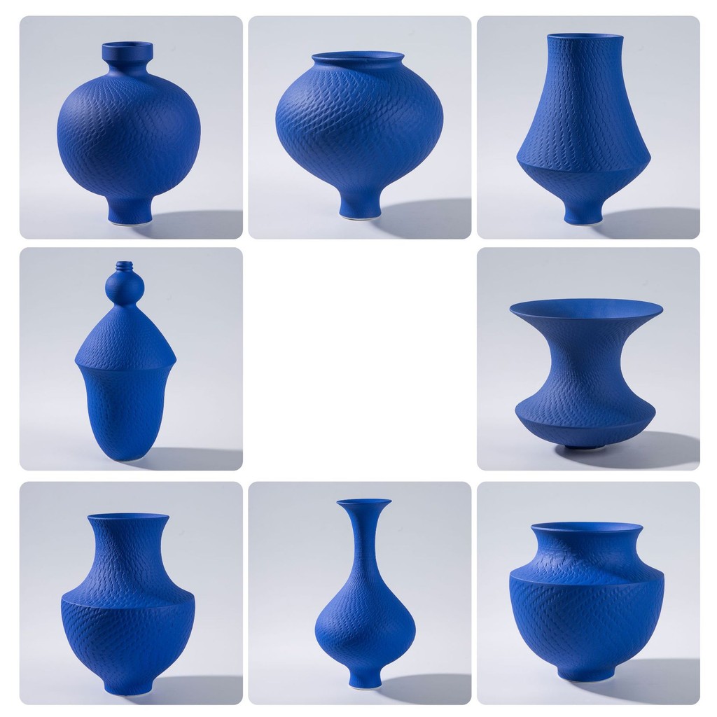 Jingdezhen pasu tembikar suhu tinggi gaya Cina sederhana Klein biru ...