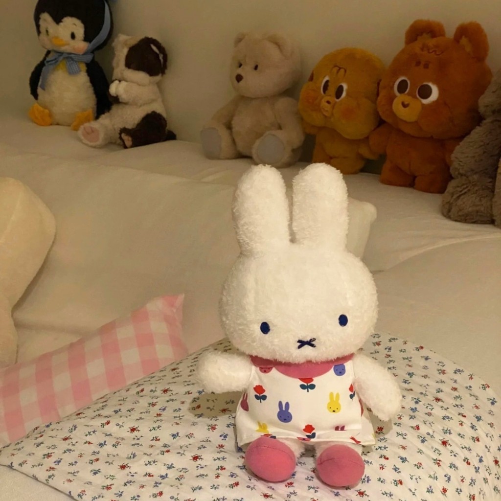 25cm Cute Miffy Rabbit Plush Toy Miffy Rabbit Doll Birthday Gift ...