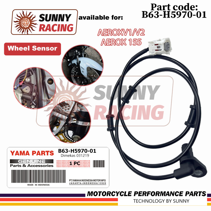 ABS WHEEL SENSOR CABLE ASSY B63-H5970-01 / SENSOR CABLE AEROX V1 V2 ...