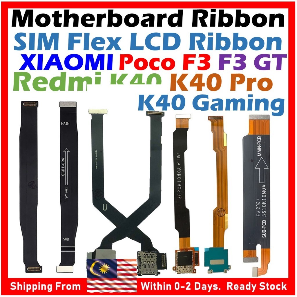 ORI LCD Ribbon / SIM Card Flex / Motherboard Ribbon Fit For XIAOMI Poco F3 / POCO F3 GT / Redmi ...