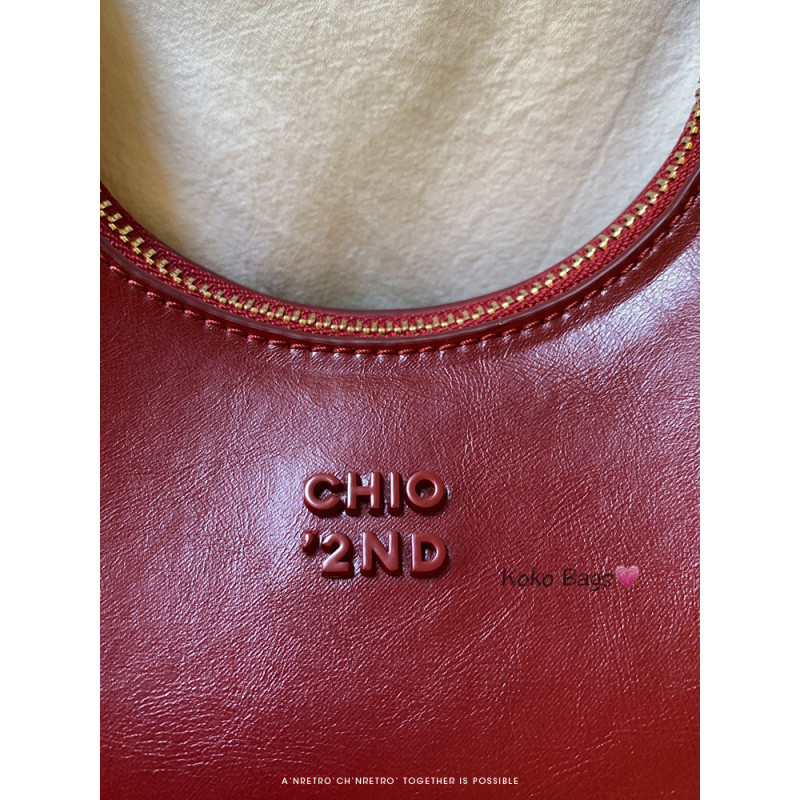 (Ready Stock)Chio2nd women's genuine leather crescent bag handbag small ...