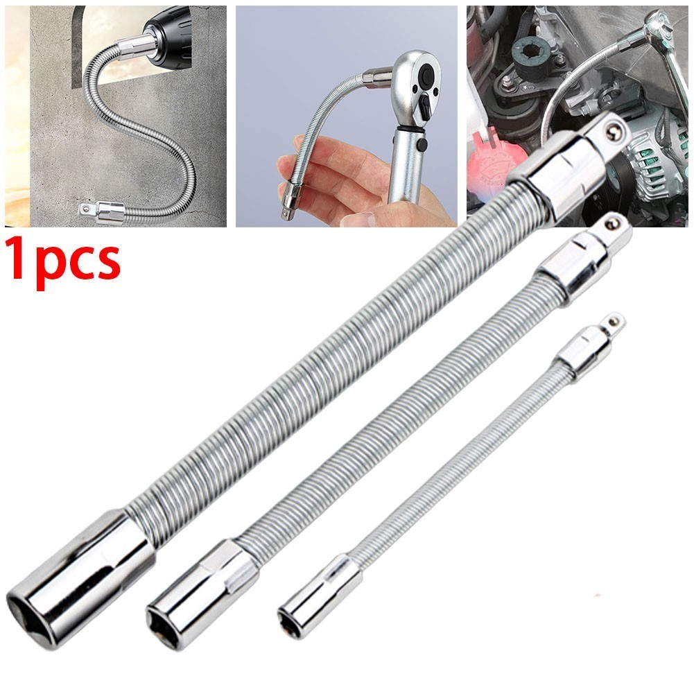 [HOT SALE] 1/4" 3/8" 1/2" Driver Flexible Socket Extension Rod Adapter ...