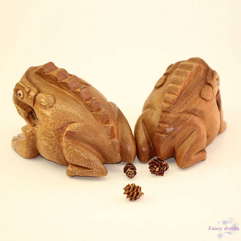 Traditional Wood Frog Guiro Rasp Feng Shui Money Frog Thailand ...