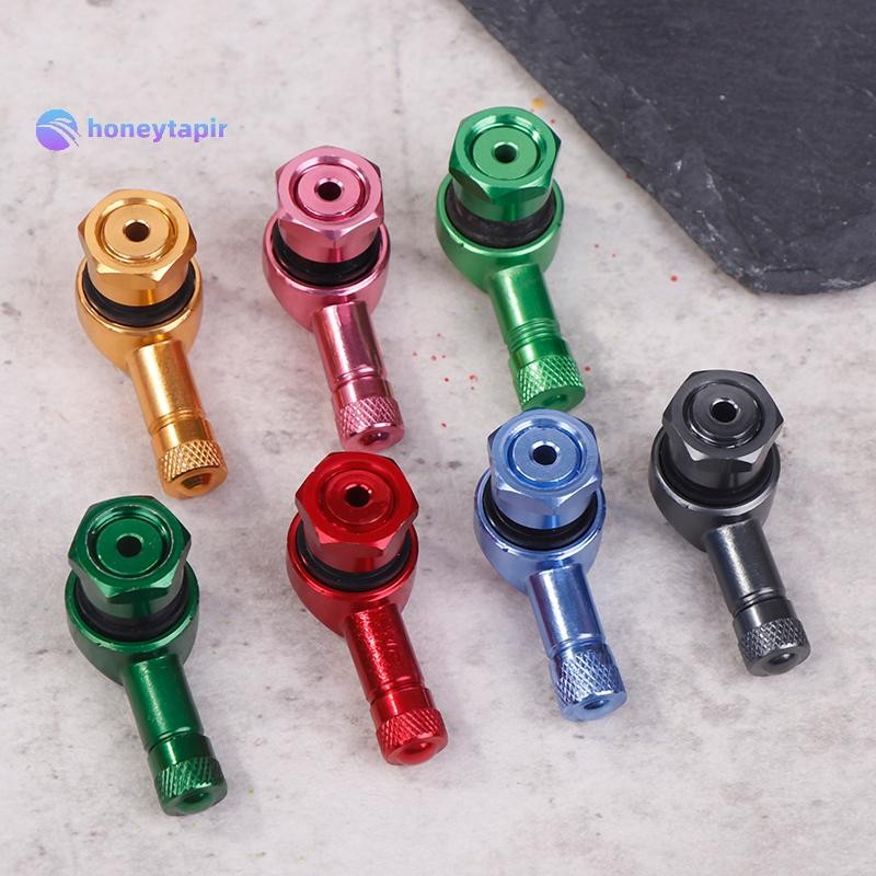 honeytapir 2Pcs/Set Aluminum Alloy Valve Motorcycle Valve Stems Rim 90 ...