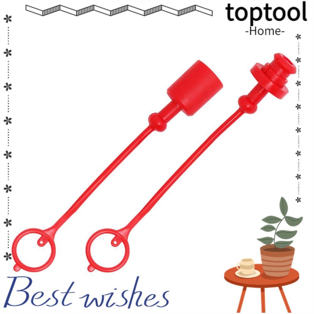 TOPTOOL Hydraulic Coupler Dust Cap, Red 1/2 ISO-B Hydraulic Dust Covers ...