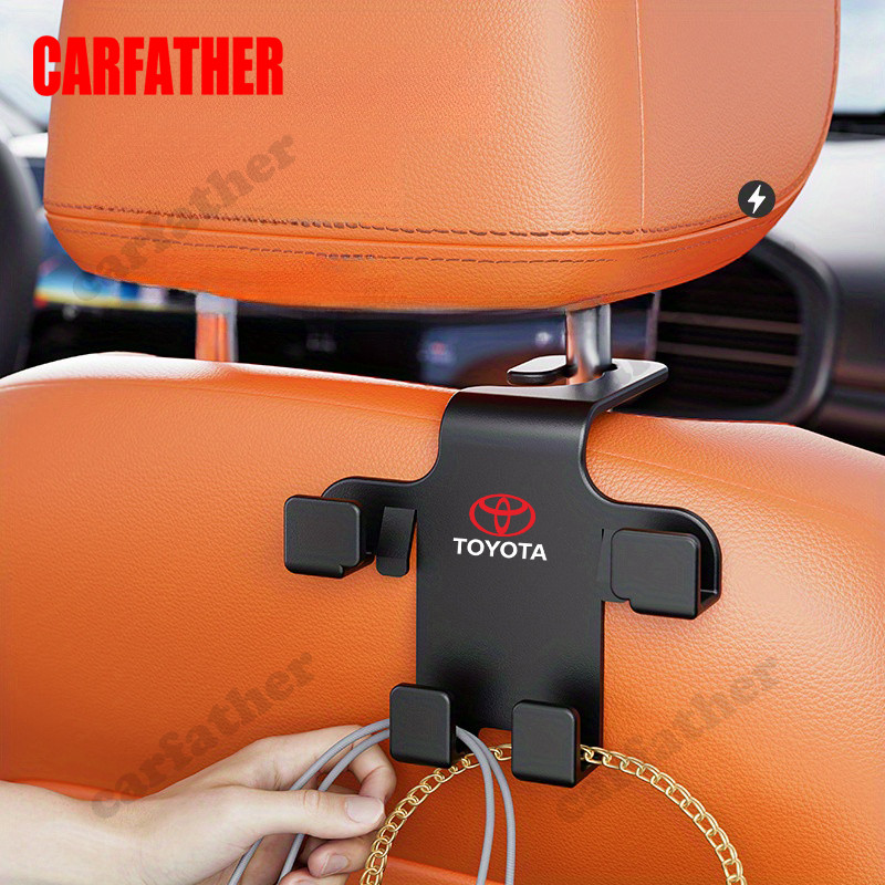 4 Hooks Car Hook Hanger Car Seat Back Double Head Hook Storage Car ...