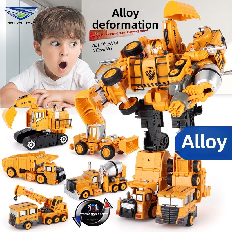 Transformers Alloy Construction Vehicle Model Set Optimus Prime ...