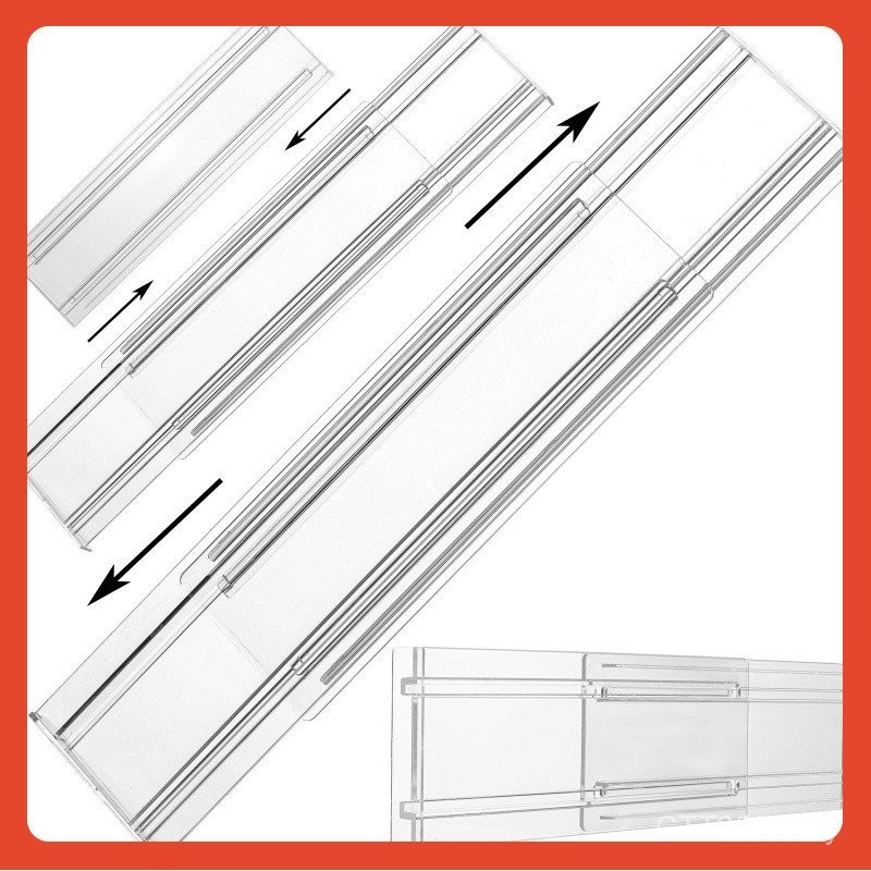 Drawer Cabinet Storage Built-in Telescopic Rack Separation Extension ...