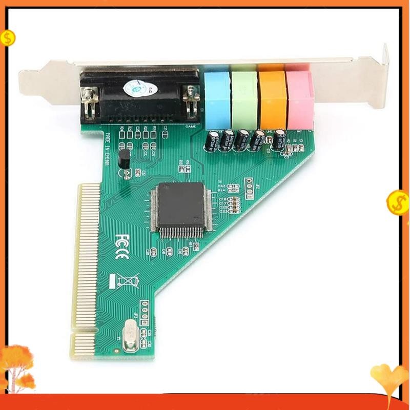 PCI Sound Card 4.1 Channel Computer Desktop Built-in Sound Card ...