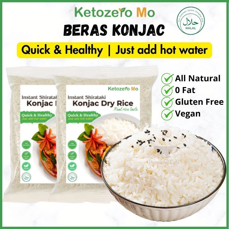 Ketozero Mo Beras Konjac Dry Rice Halal No Need Cook Healthy Diet Food ...
