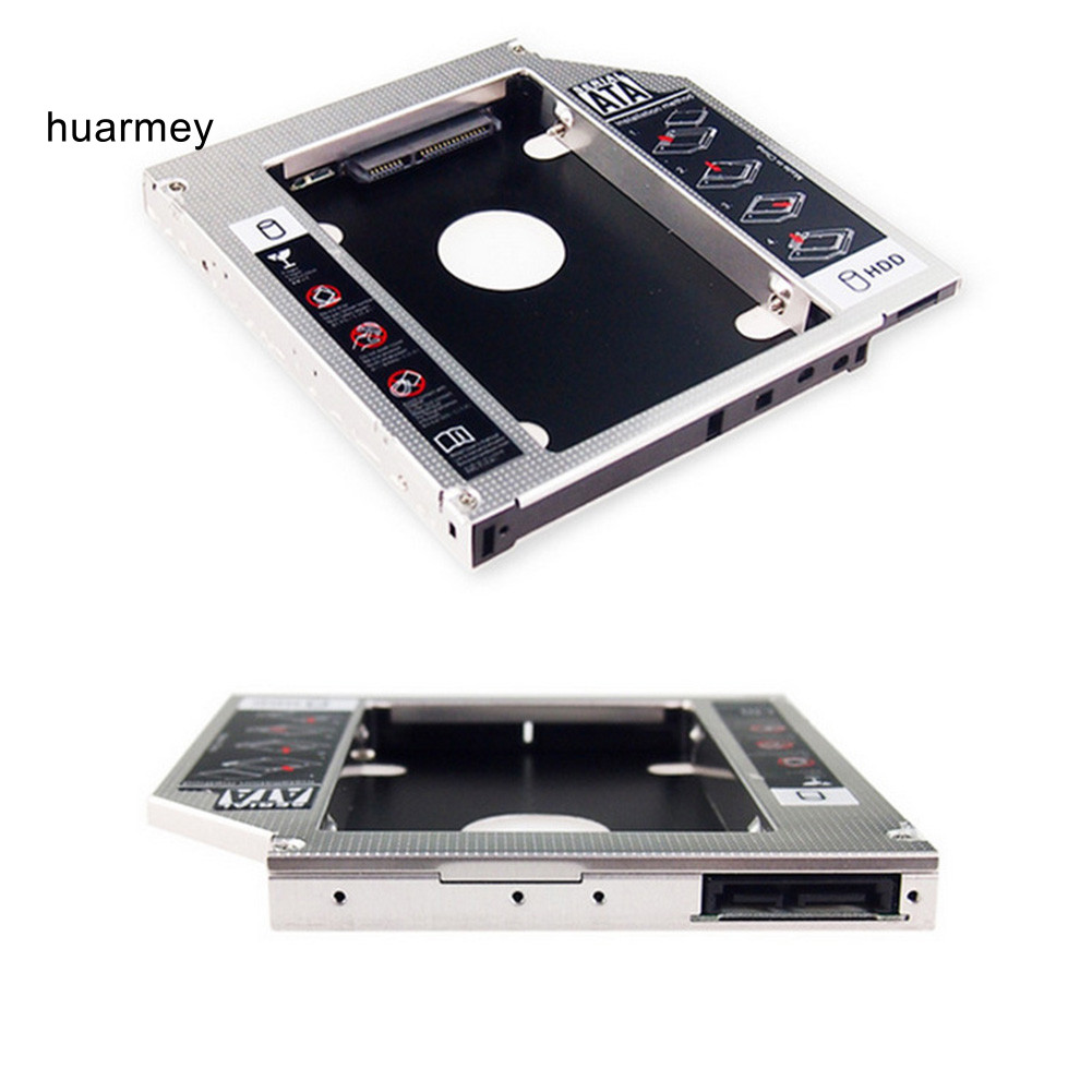 HUARMEY 95mm Aluminum Alloy SATA3 Laptop CD-ROM Drive Hard Disk Bracket ...