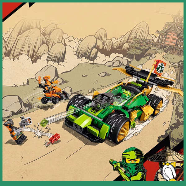 lego brick lego ninjago NINJAGO71763 Wind Chariot Lightning Racing Car ...