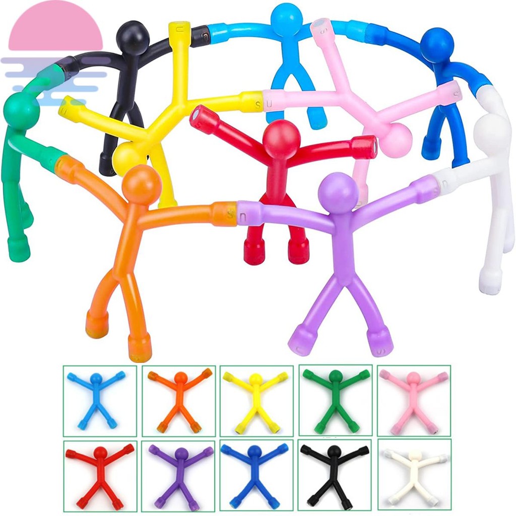 10Pcs Refrigerator Magnets Mini Man Flexible Fridge Magnets Cute and ...