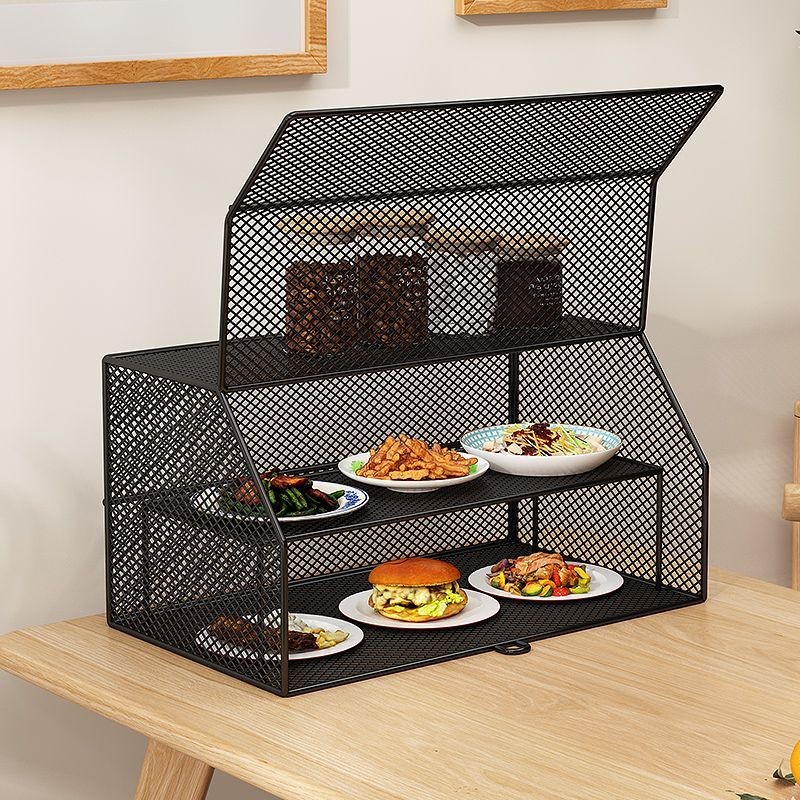 Kitchen food cover net household dining table cover fly-proof dust ...