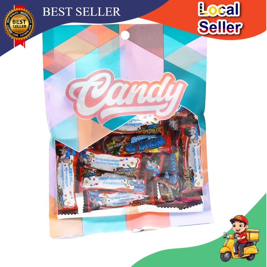 Gula-gula Coklat Dynamite Choco Mint Plus Chewy Candy ±15pcs | Shopee ...