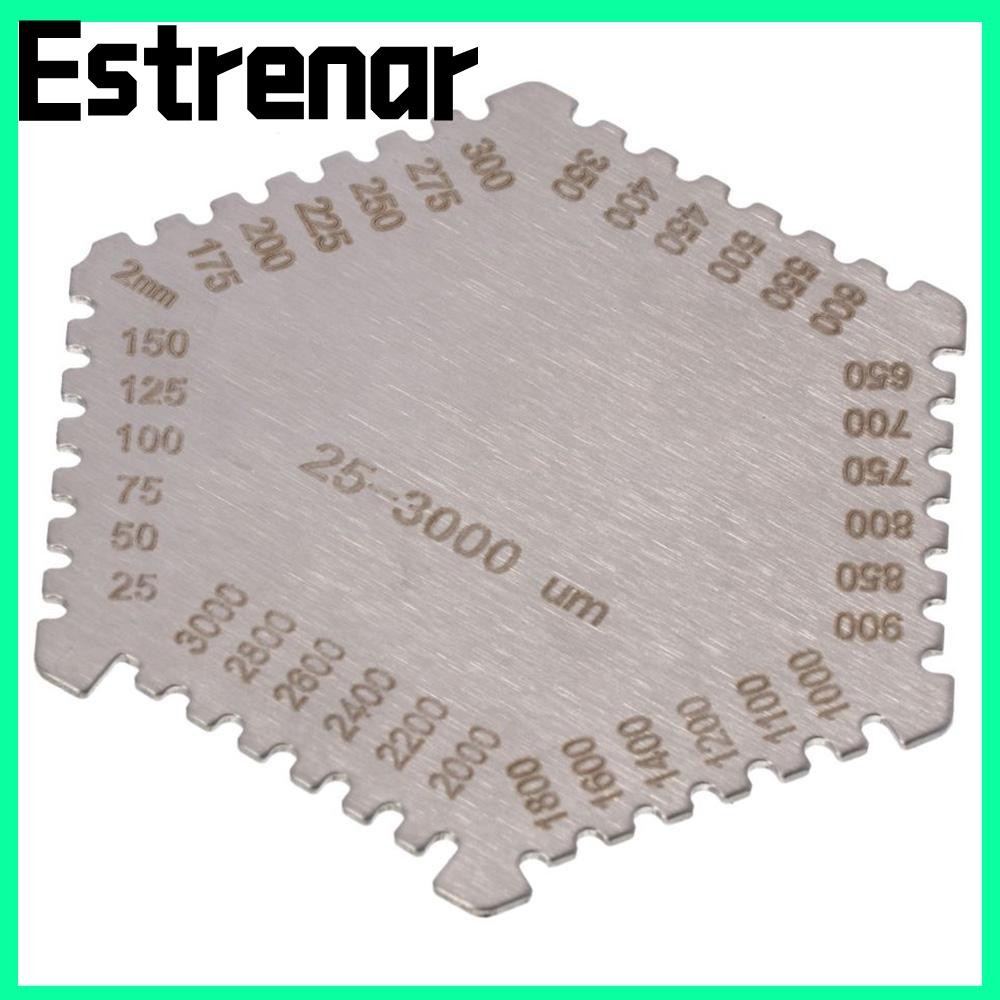 ESTRENAR Hexagonal Gauge, 25-3000um Stainless Steel Wet Film Comb, Comb ...