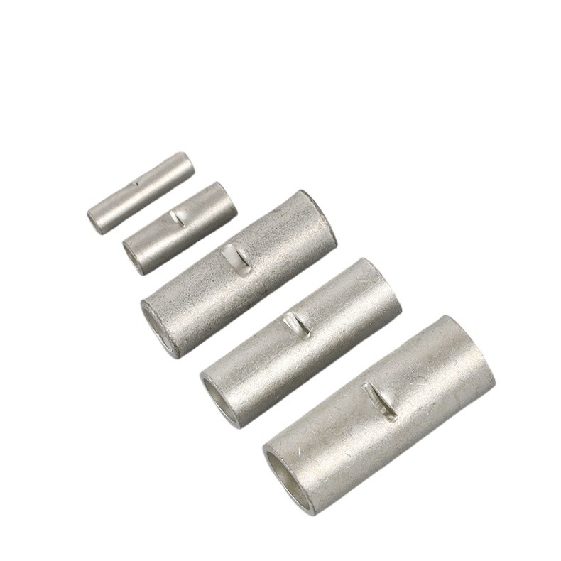 BN Mid-Joint Wire Connector Cold Pressed Pipe Shape Naked Terminal ...