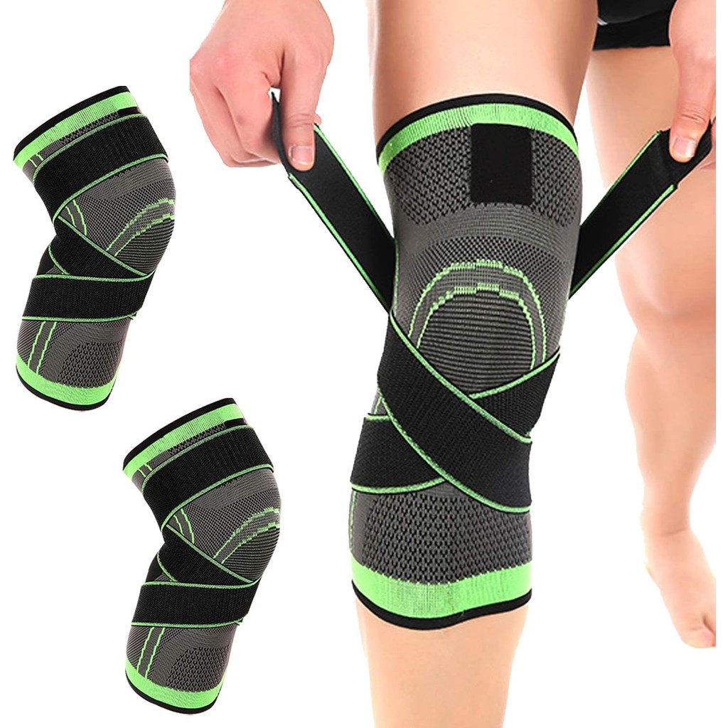Full Support Knee Pain 3D Knee Guard Weaving Pressurization Knee Brace ...