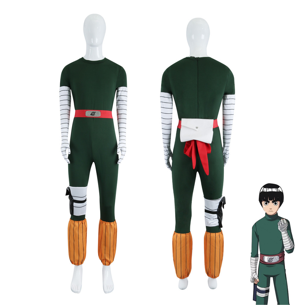 Naruto cos Clothing New Generation Konoha Lee Rock Jumpsuit Children ...