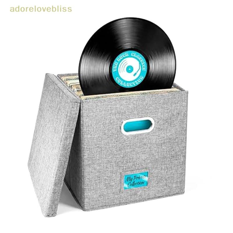 ADD 12-Inch Vinyl Record Storage Boxes With Lids And Handles Dustproof ...