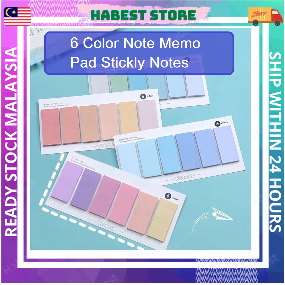 [120 Pcs] Color Sticky Notes Cute Sticky Notes Index Stickers Memo ...