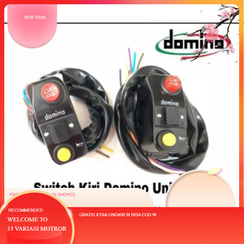 Domino LEFT SWITCH DOMINO RIGHT SWITCH SET LEFT RIGHT UNIVERSAL NINJA ...