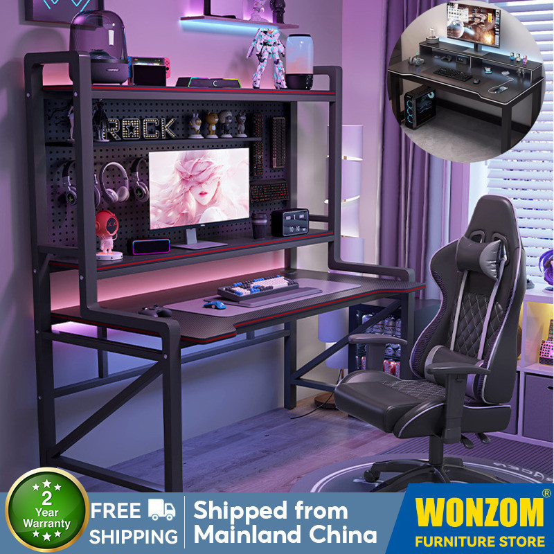 Carbon Upgrade WONZOM Fibre New Computer Table Gaming Table Office Table Study Table Desk With ...