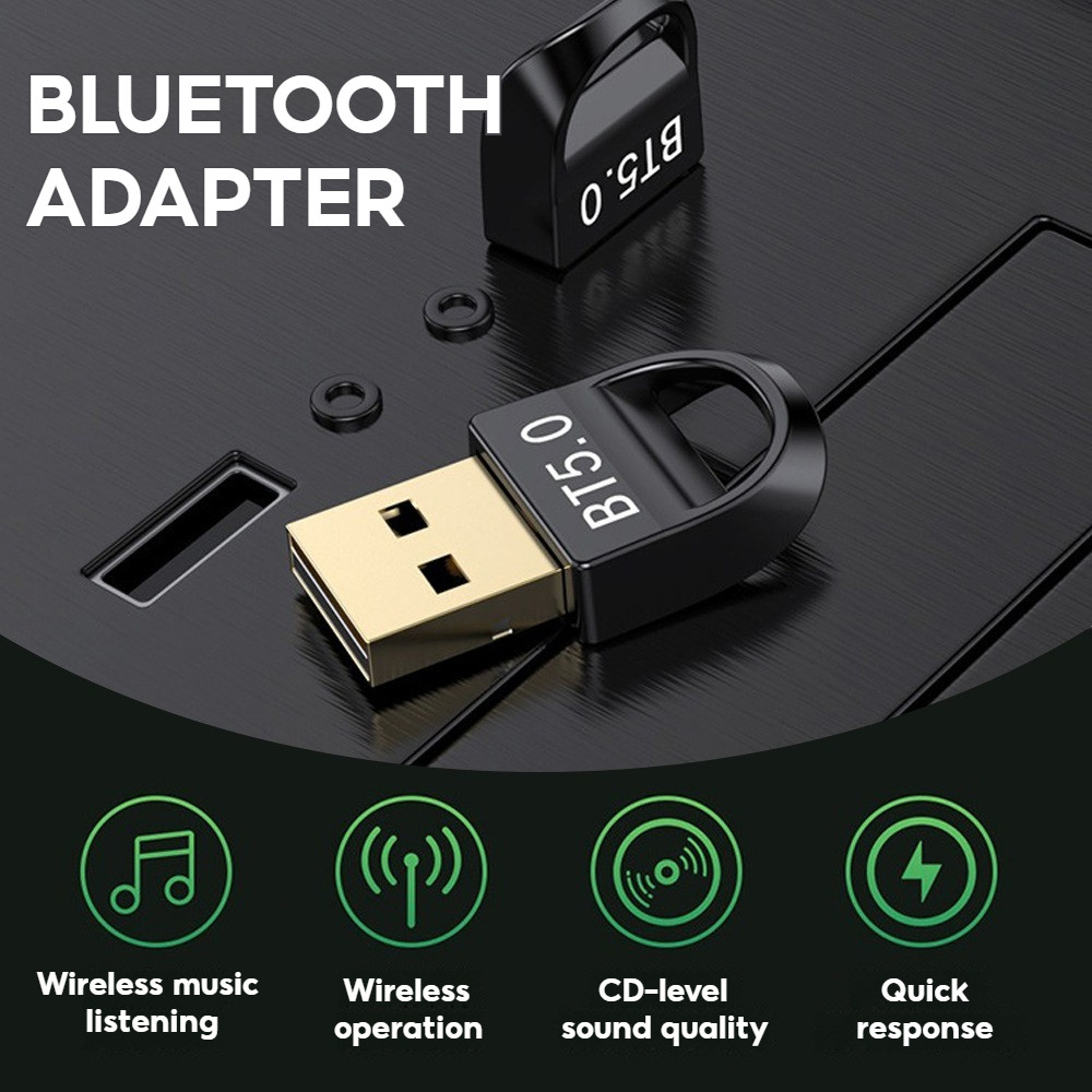 USB Bluetooth 5.1 Adapter Transmitter Receiver Audio Bluetooth Dongle ...