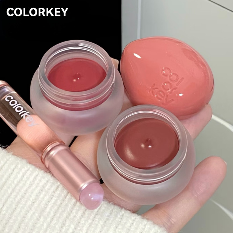 COLORKEY Lipstick 珂拉琪唇泥腮唇膏口红三合一 Nude Lip Glaze Matte Lipstick Ice Cream ...
