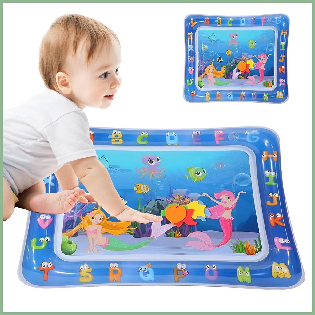 Floor Play Mat for Kids Inflatable Sensory Play Mat Sea Animals Water ...