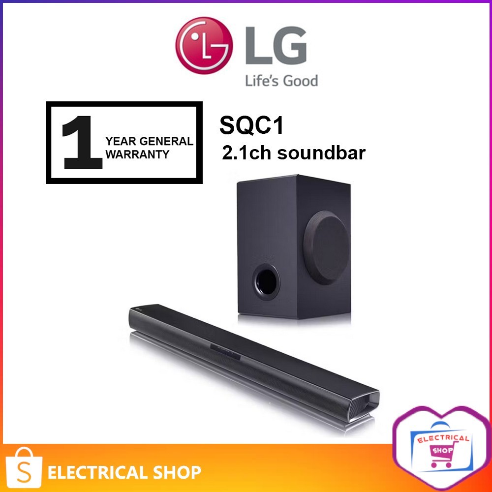 LG SQC1 160W 2.1ch soundbar with Dolby Digital Sound Bar Wireless ...